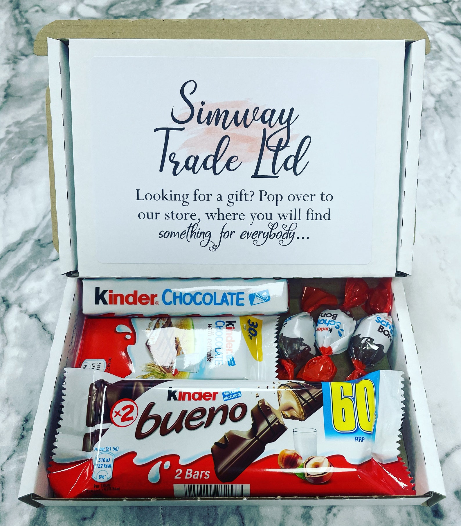 Kinder Bueno Personalised Chocolate Hamper Gift Box Present | Etsy