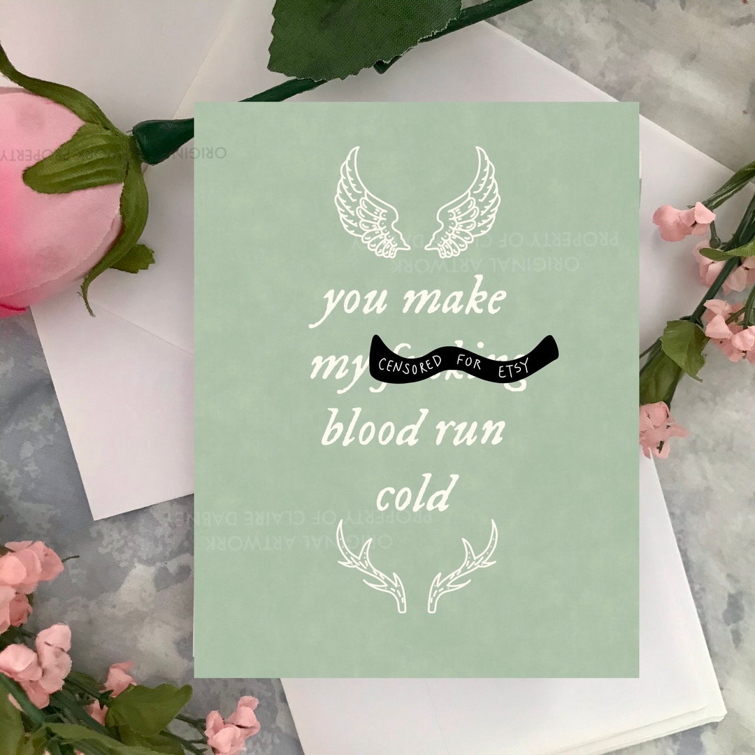 You Make My Blood Run Cold Saltburn Card Jacob Elordi, Gifts, Love ...