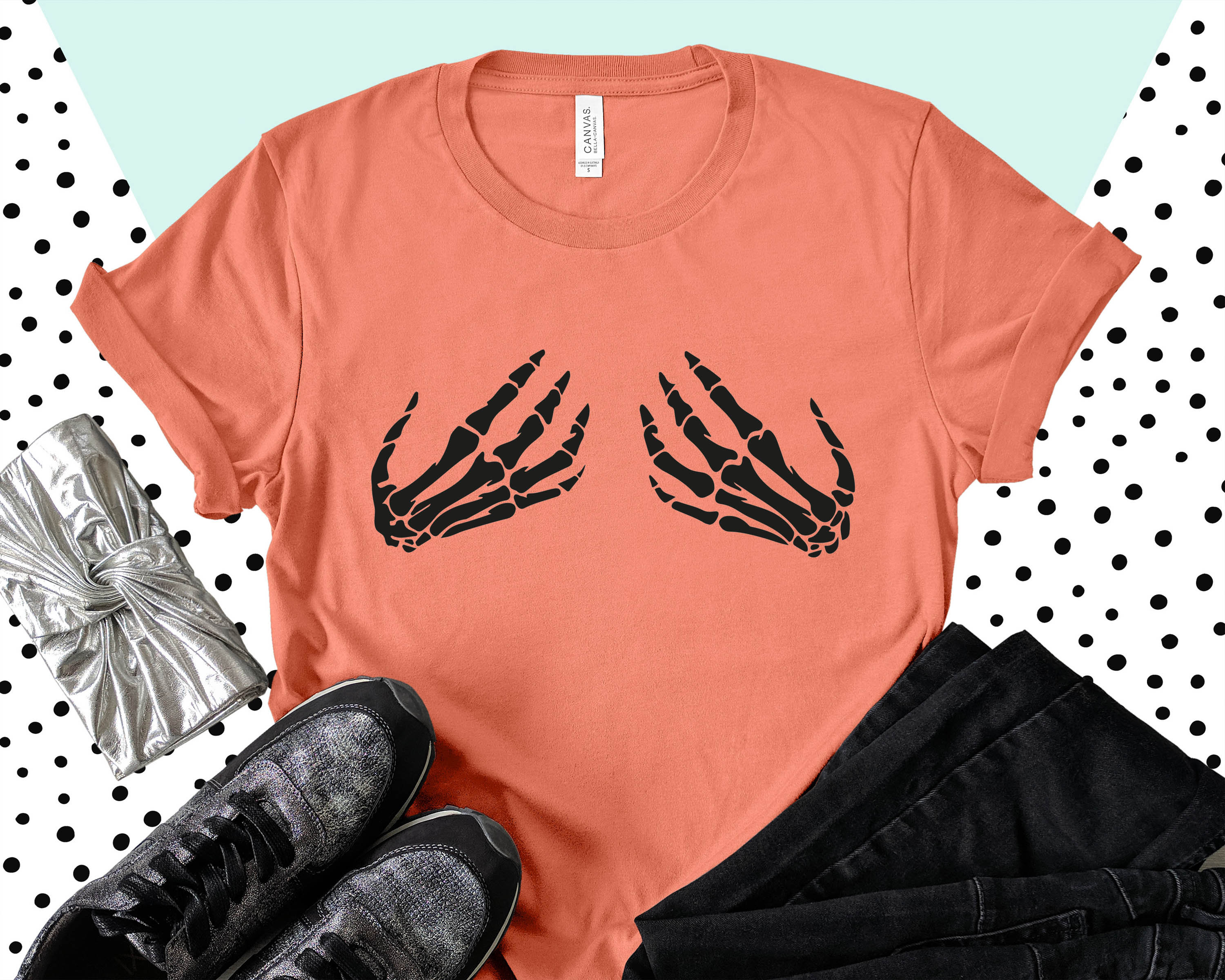 Skeleton Hands Shirt, Halloween Skeleton, Rude Tshirt, Halloween ...