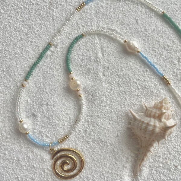 Ocean Charm Necklace - Etsy