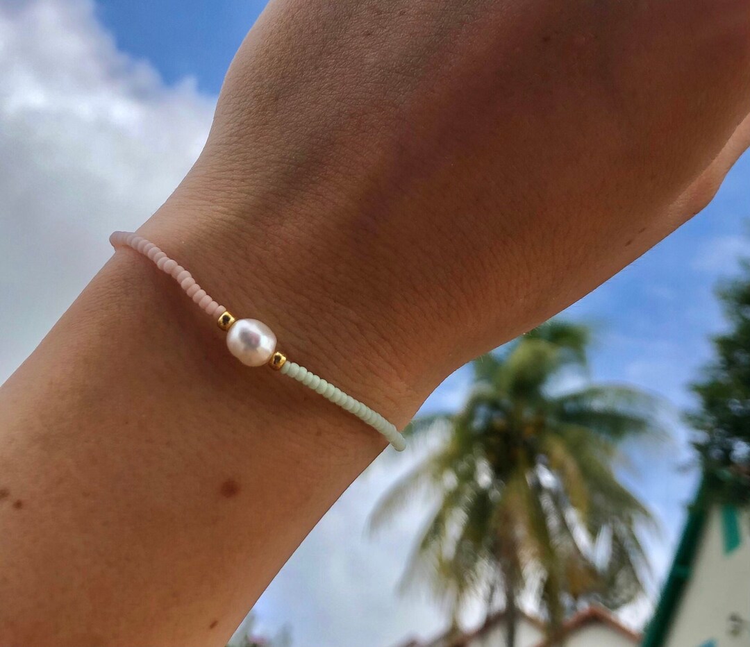 Beaded Pearl Bracelet | Hawaii Bracelet | Beachy Vibes | Bohemian ...