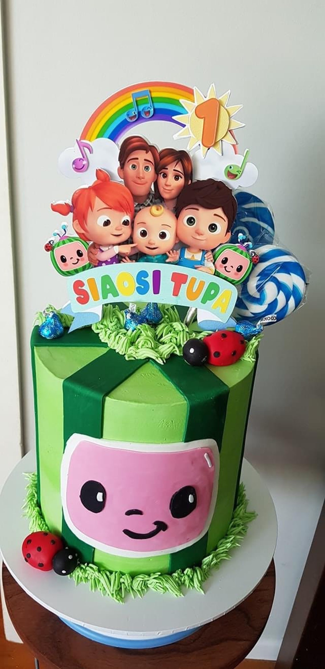 Cocomelon Cake Topper Cocomelon Party Cocomelon Birthday | Etsy