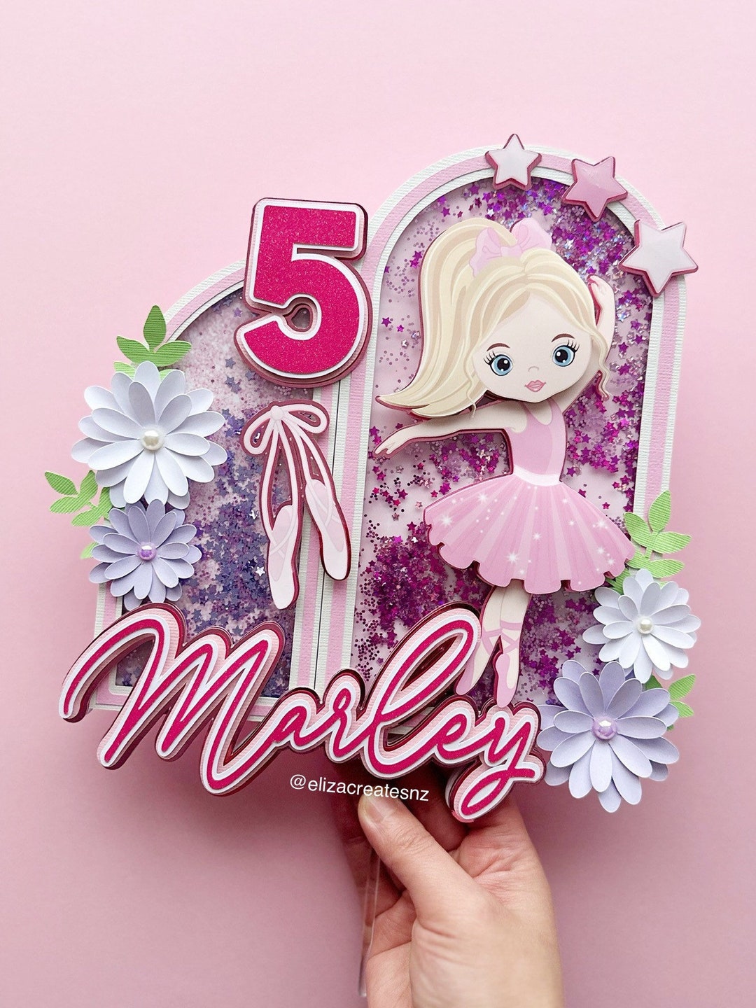 Ballerina Cake Topper, Ballerina Shaker Topper, Ballerina Party ...