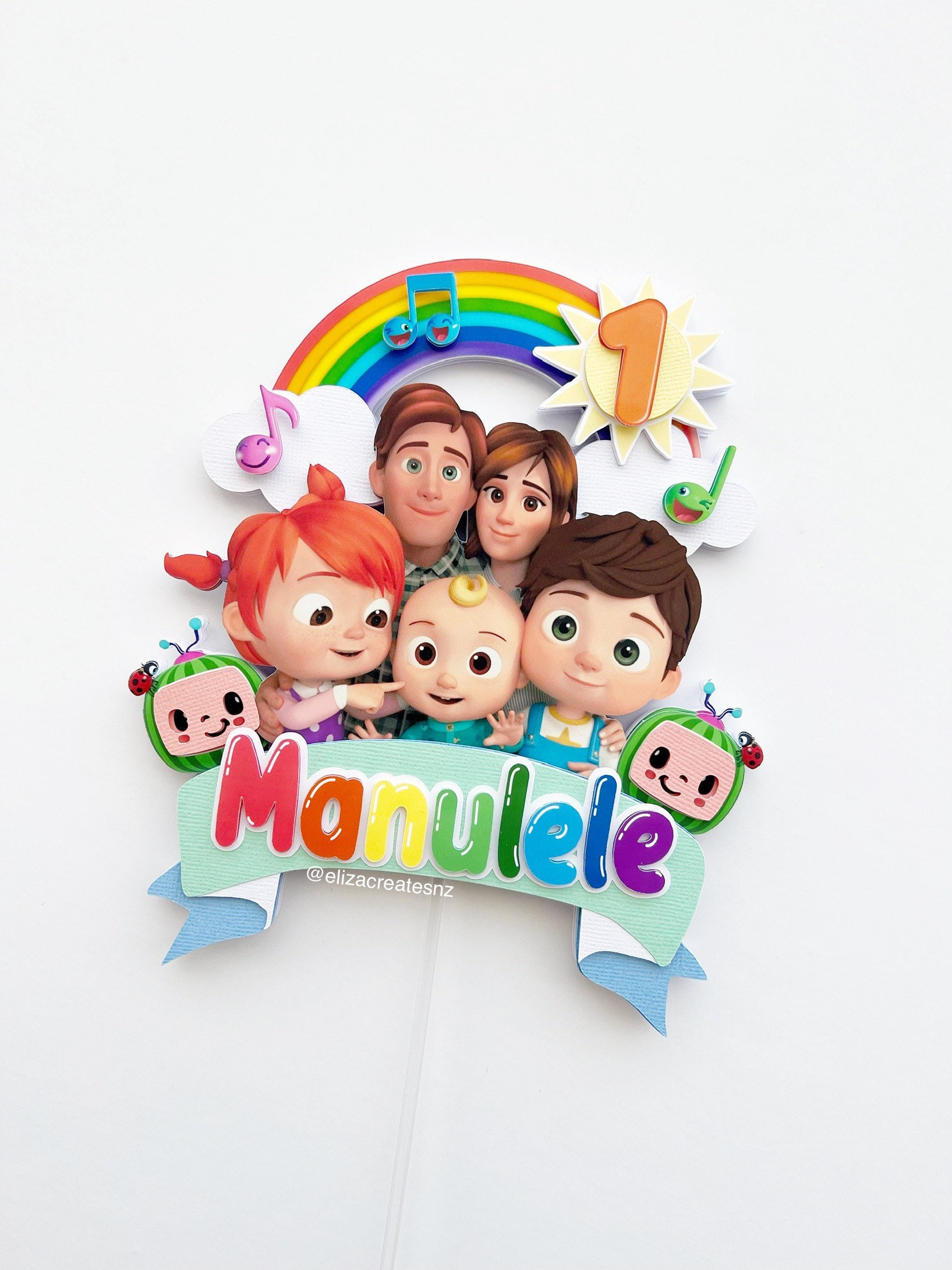 Cocomelon Cake Topper Cocomelon Party Cocomelon Birthday - Etsy Canada