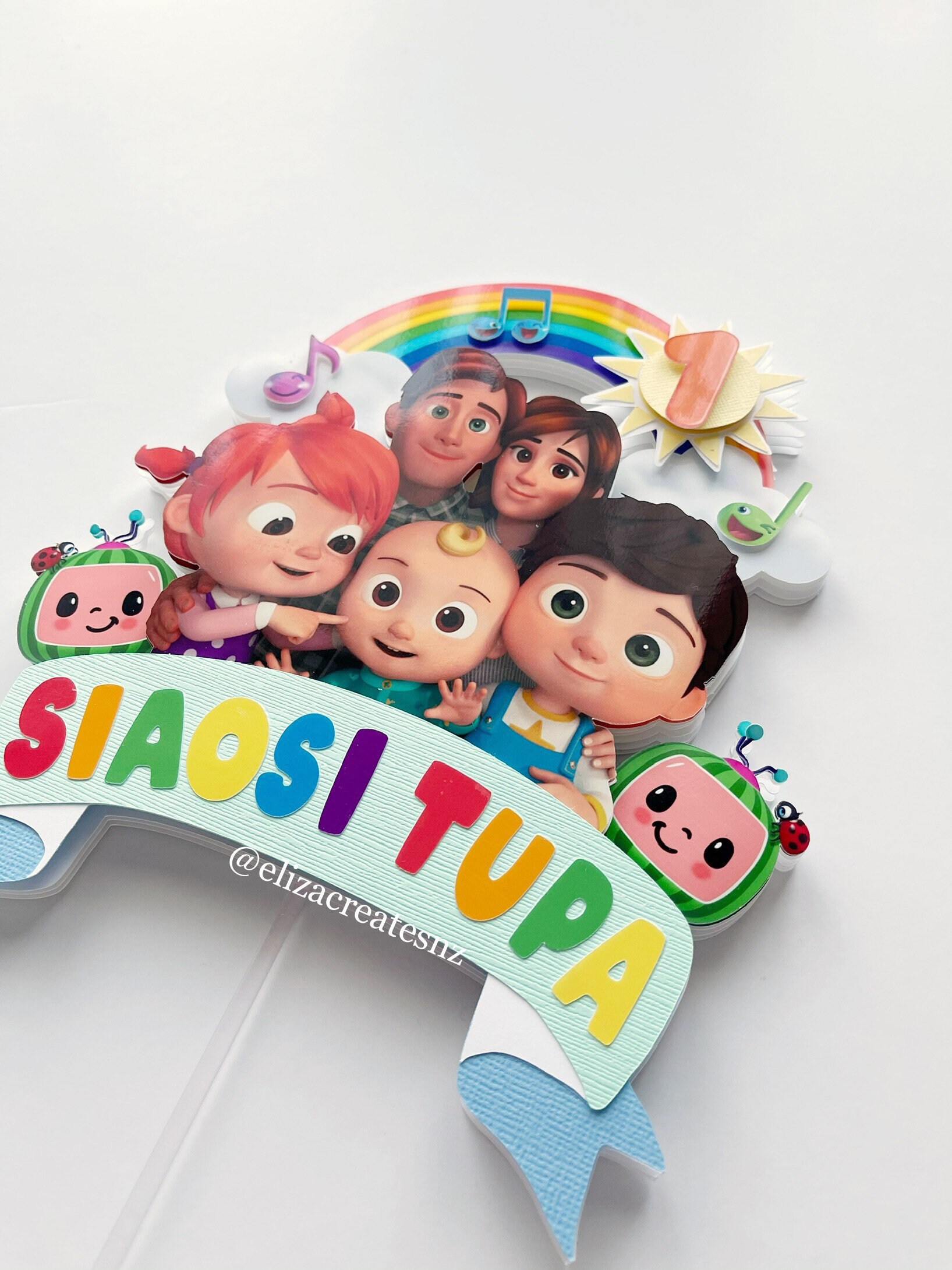 Cocomelon Cake Topper Cocomelon Party Cocomelon Birthday | Etsy