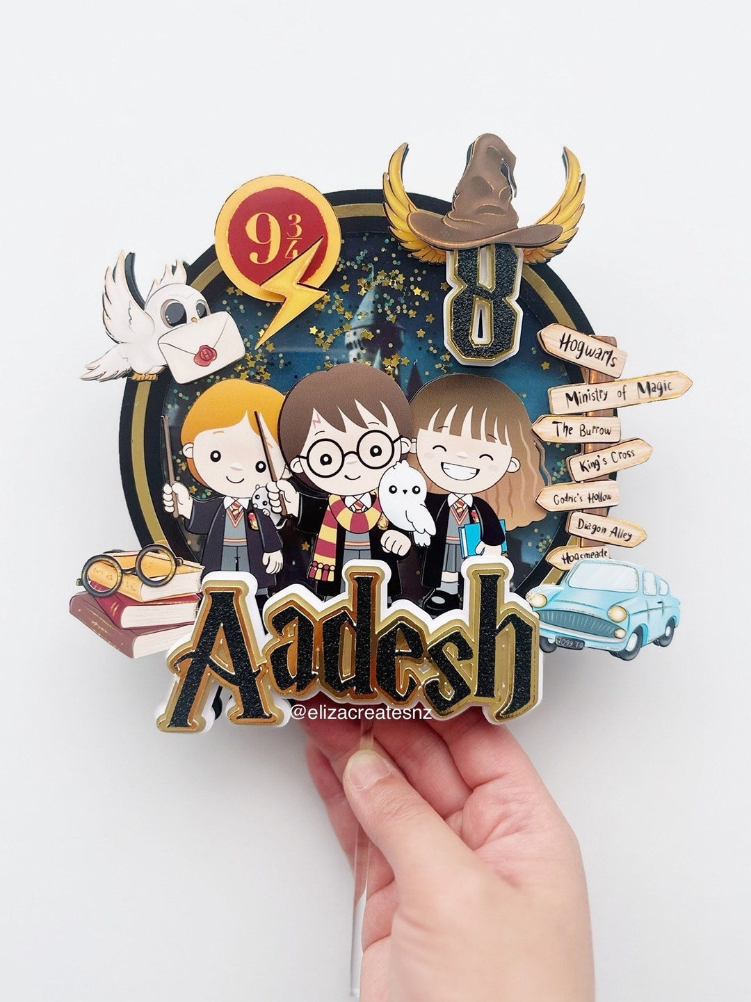 Wizard Cake Topper, Magic Cake Topper, Harry Cake Topper - Etsy