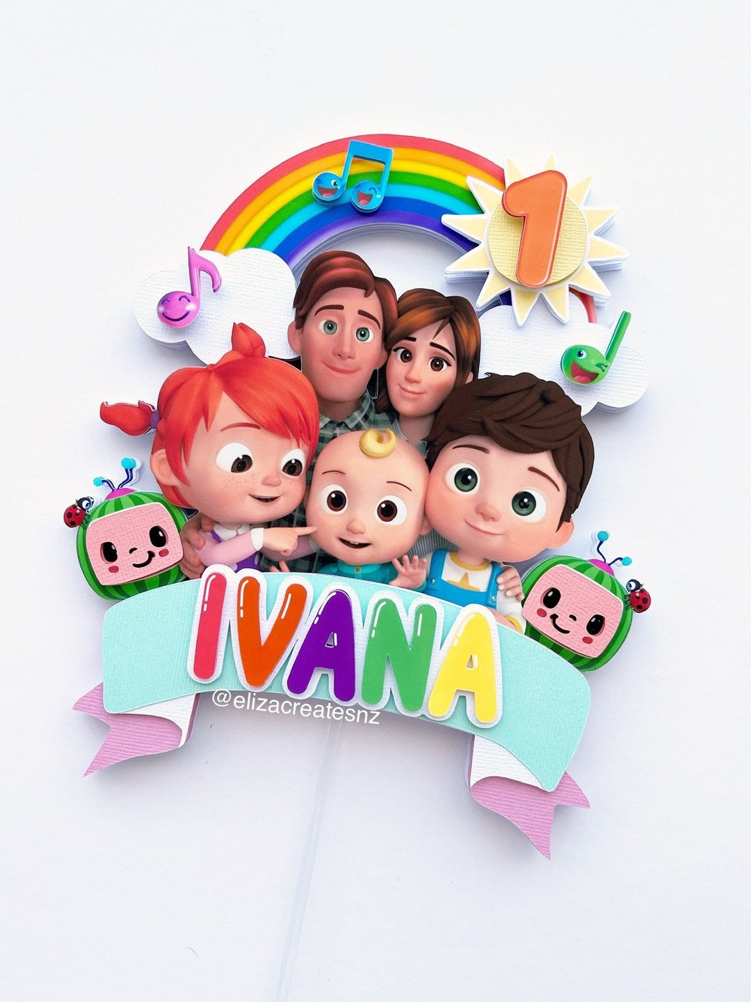 Cocomelon Cake Topper, Cocomelon Party, Cocomelon Birthday, Cocomelon ...