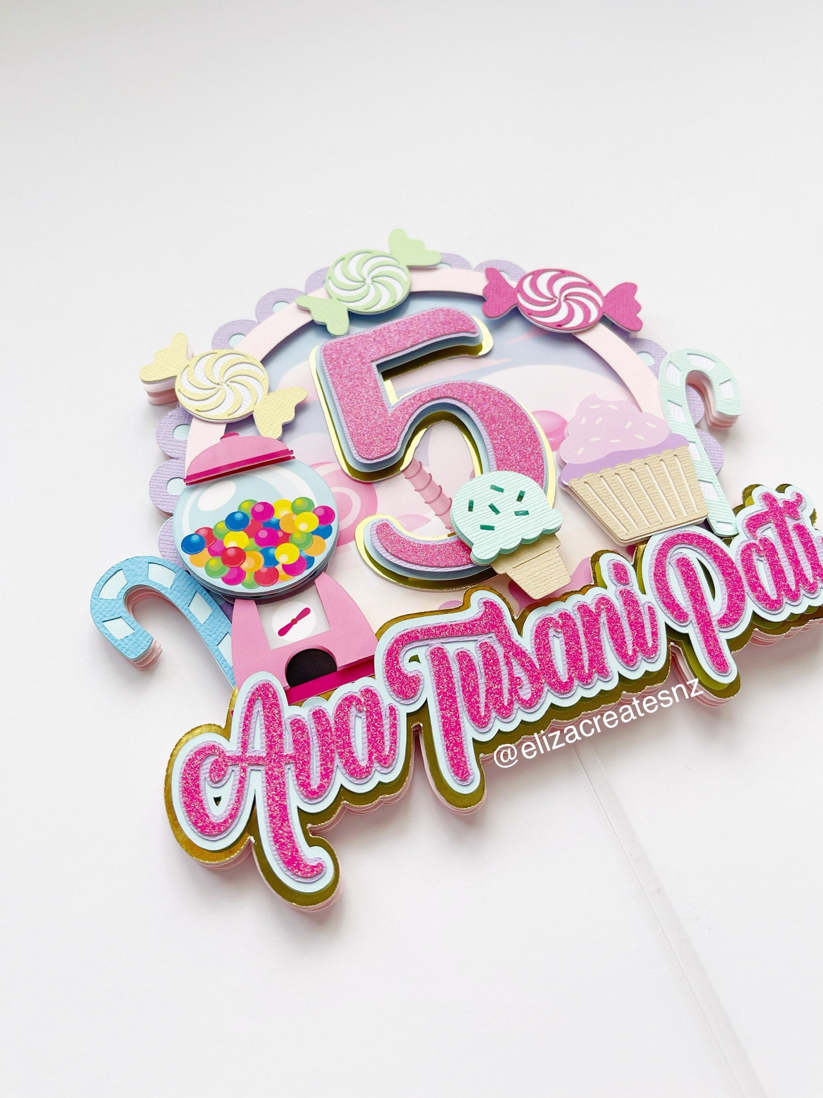 Candyland Cake Topper Sweet Cake Topper Candy Cake Topper | Etsy