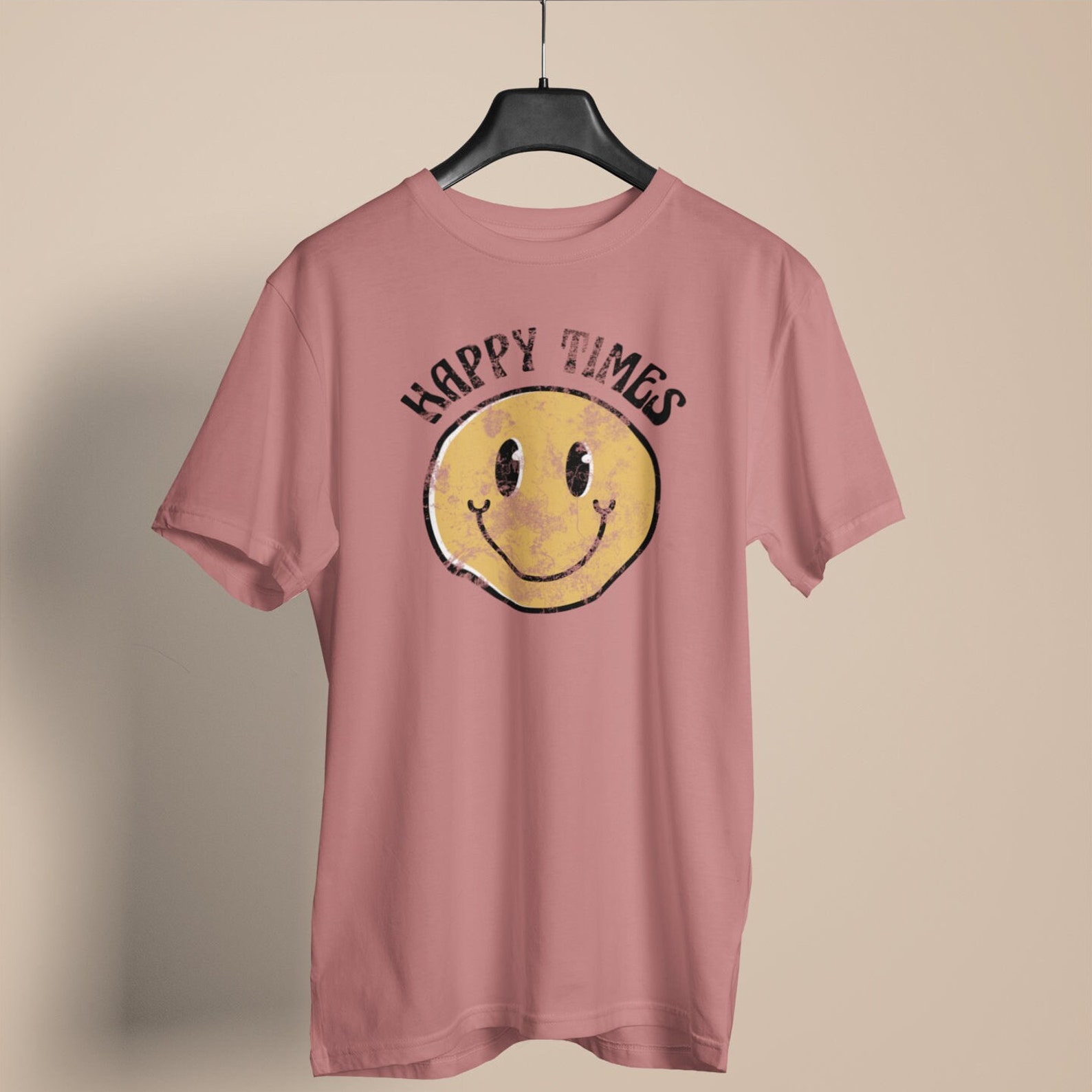 Happy Times, Happy Days, Smile Shirt, Trendy Good Day Tee, Retro Smile ...