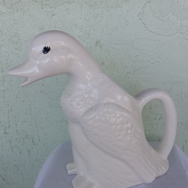 Ceramic Duck Pitcher - Etsy