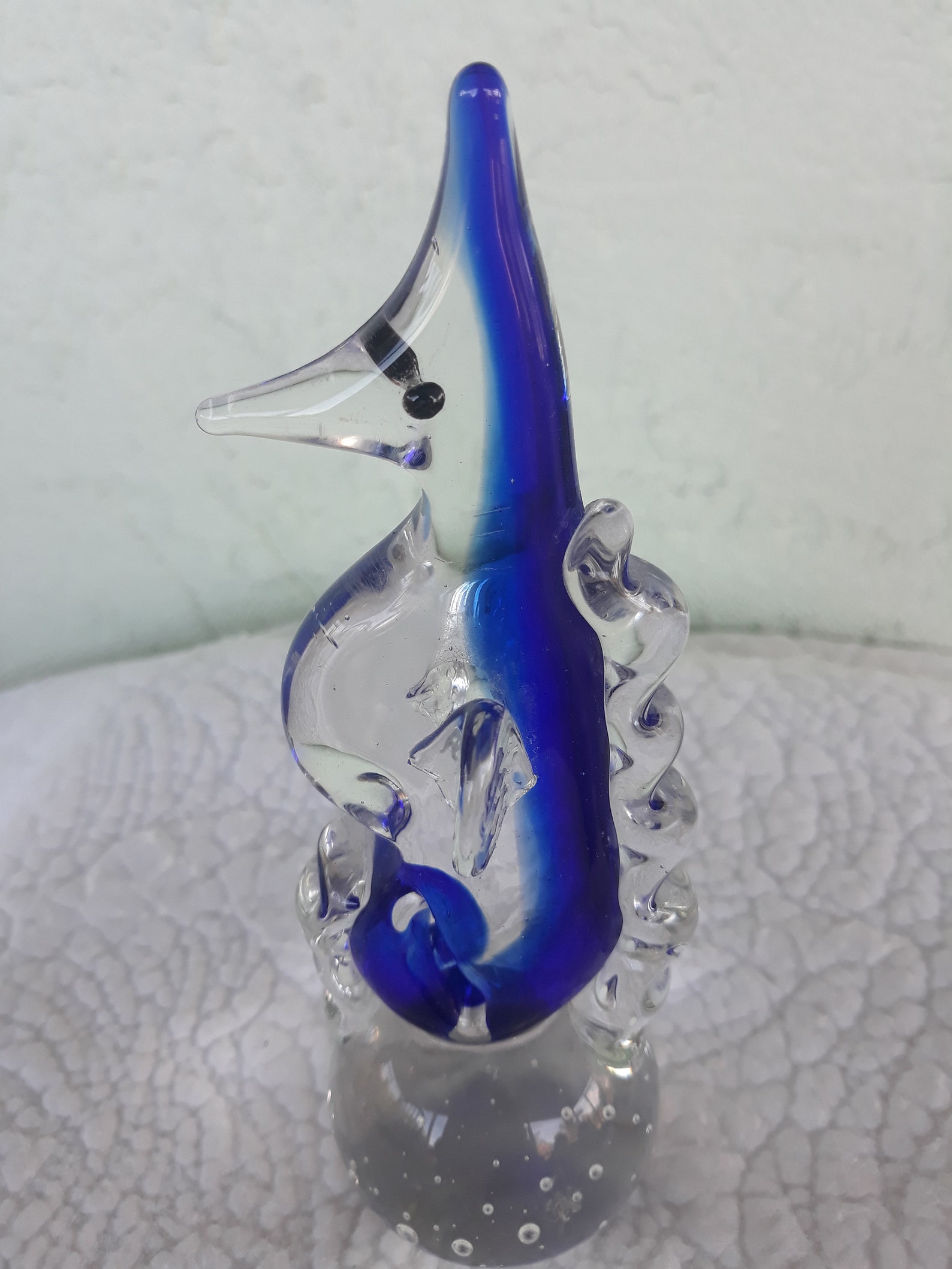 Vintage Murano Like Sea Horse-Glass Art-Marine Life Glass - Etsy.de