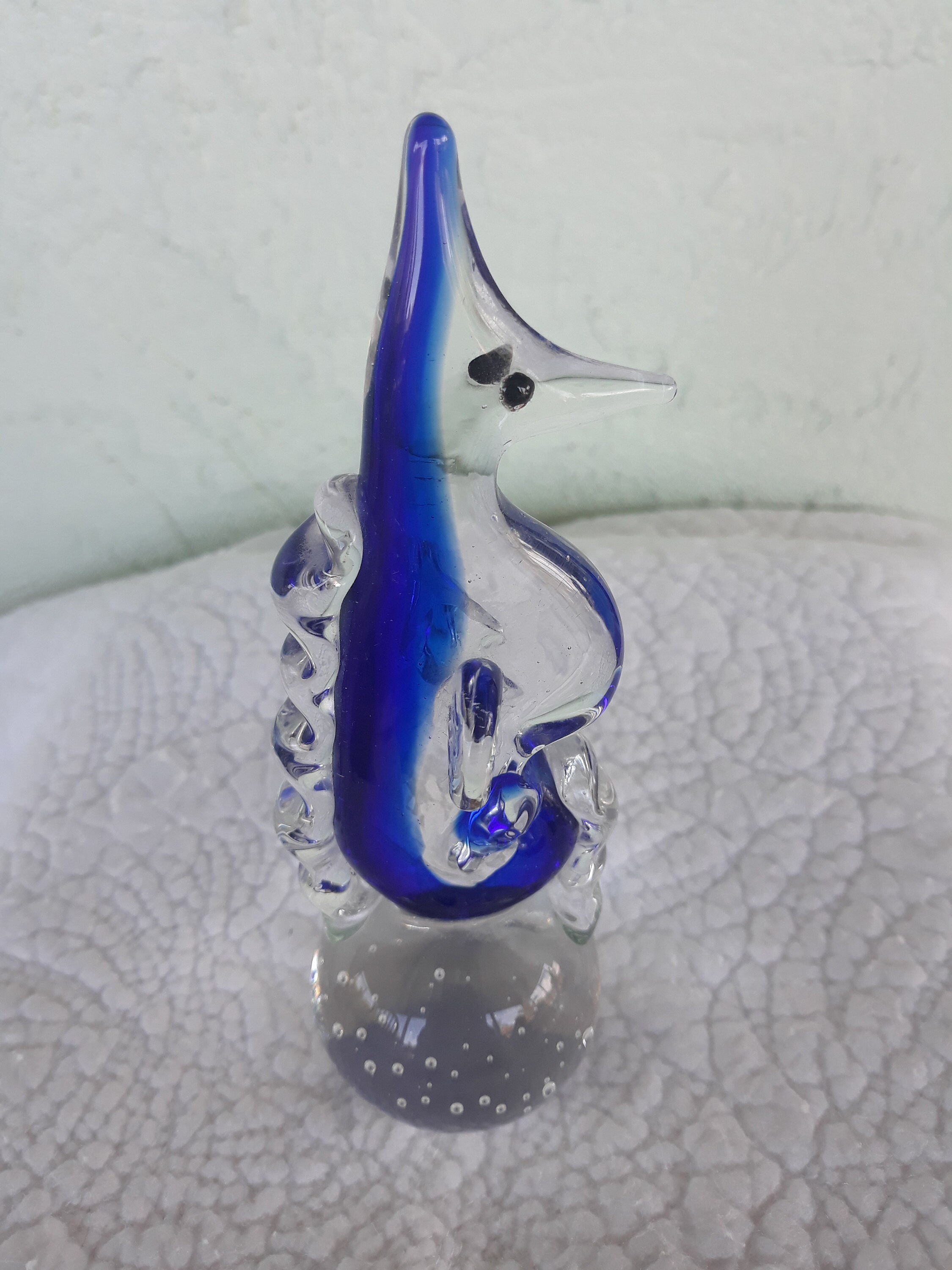 Vintage Murano Like Sea Horse-Glass Art-Marine Life Glass - Etsy.de
