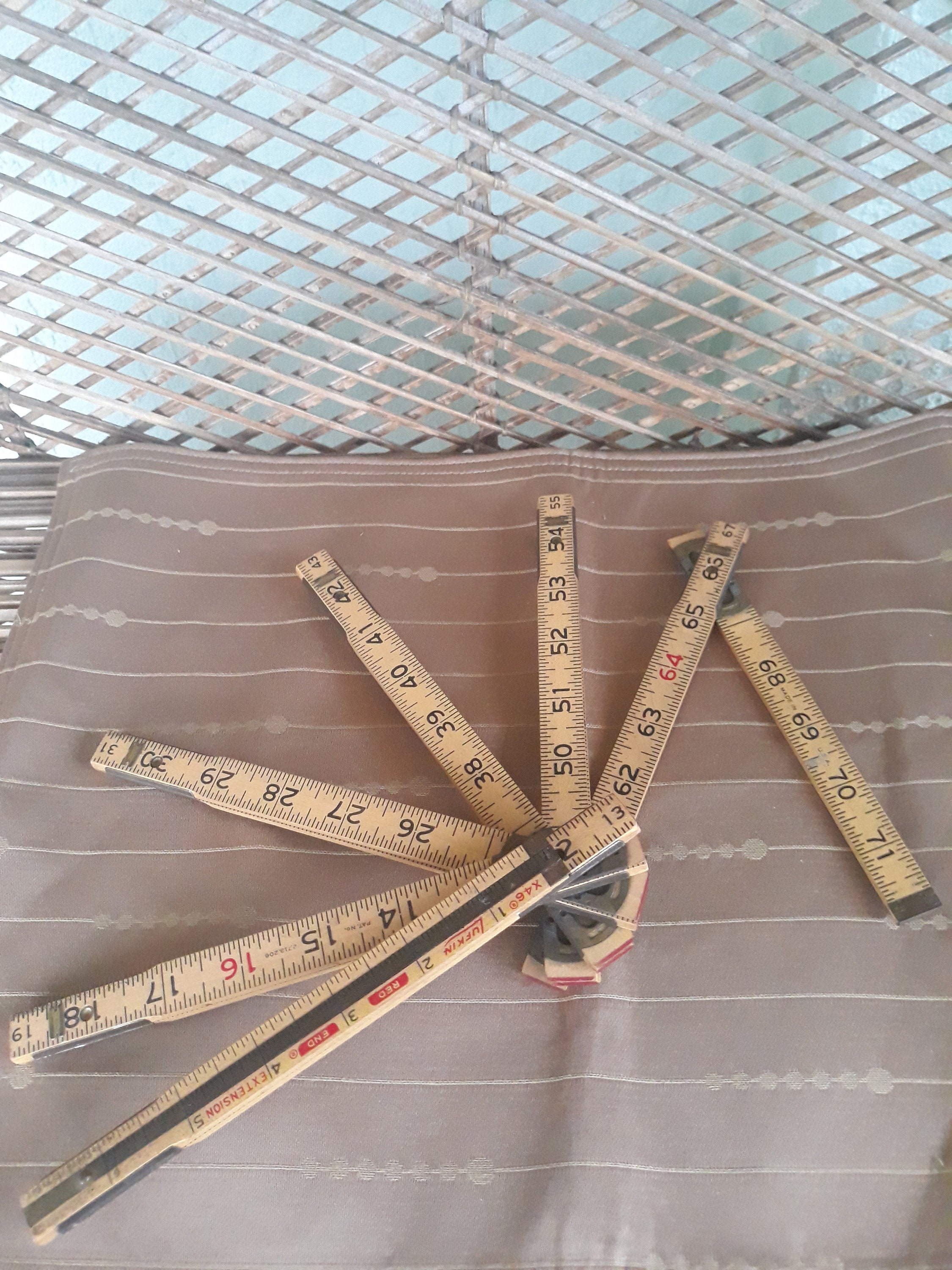 Vintage Lufkin Extension Wood and Metal Ruler | Etsy