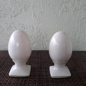 Vintage Ceramic Salt and Pepper Shakers-floral Shakers-egg Shaped ...