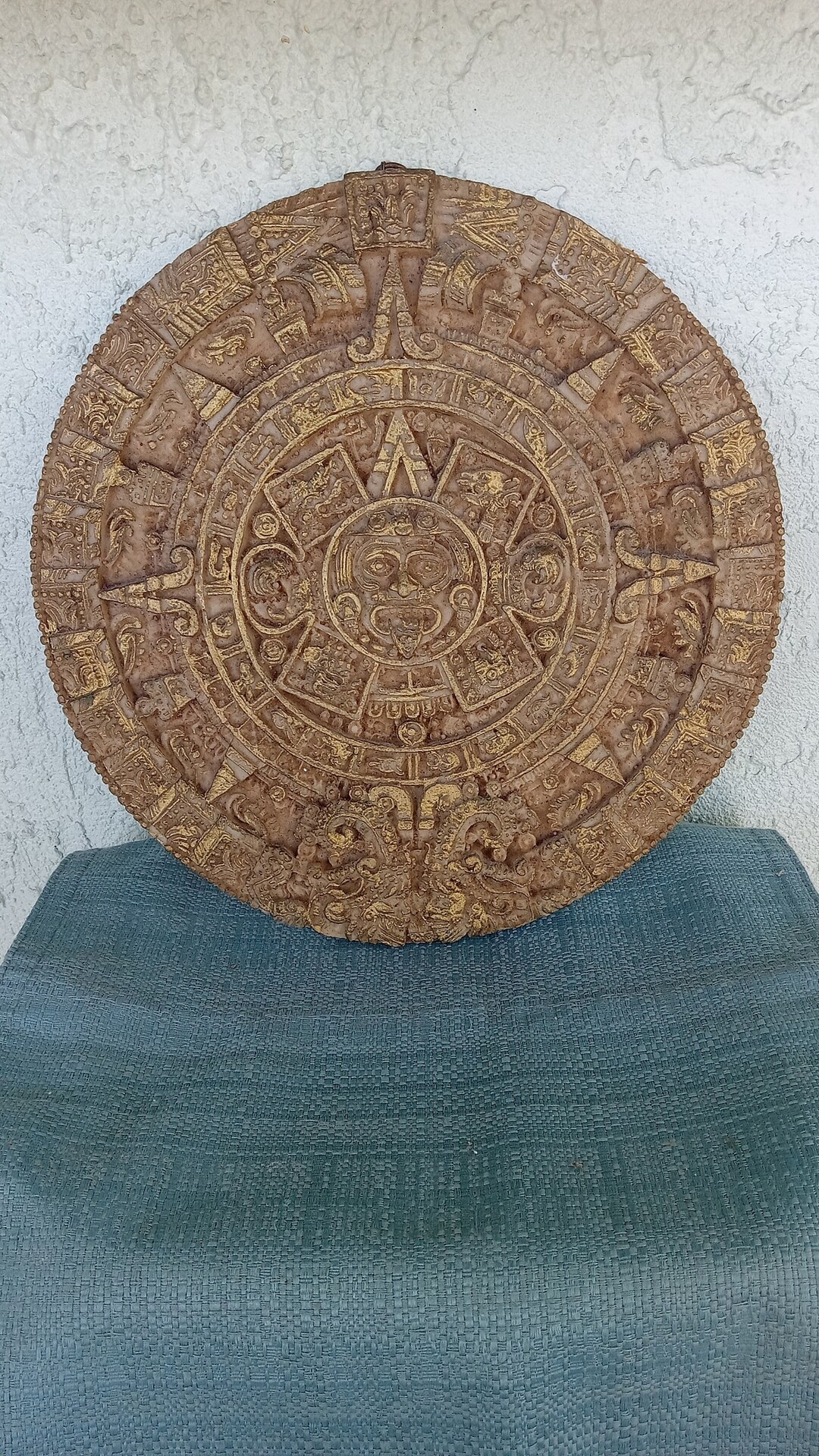 Vintage Aztec Resin Calendar-wall Decor-wall Plaque-tribal Decor ...