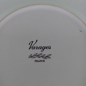 Vintage Varages Plates-made in France-blue and White Plates-fish and ...