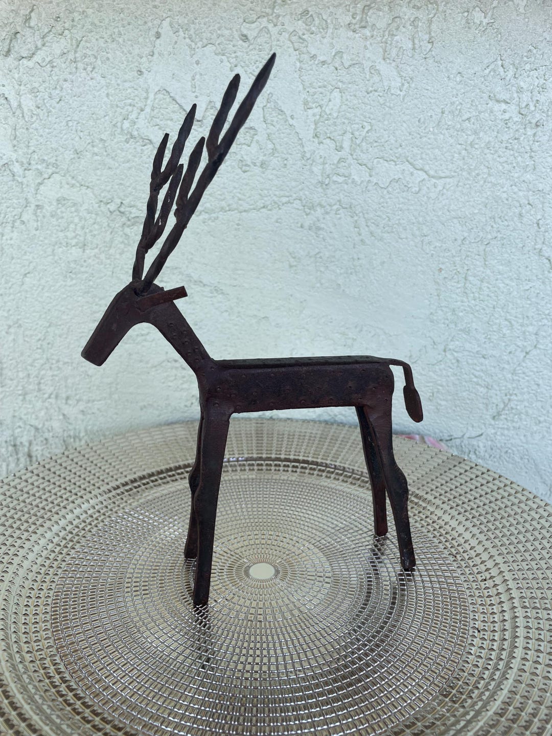 Vintage Figurines-vintage Reindeer Sculpture-reindeer Figurine-cast ...