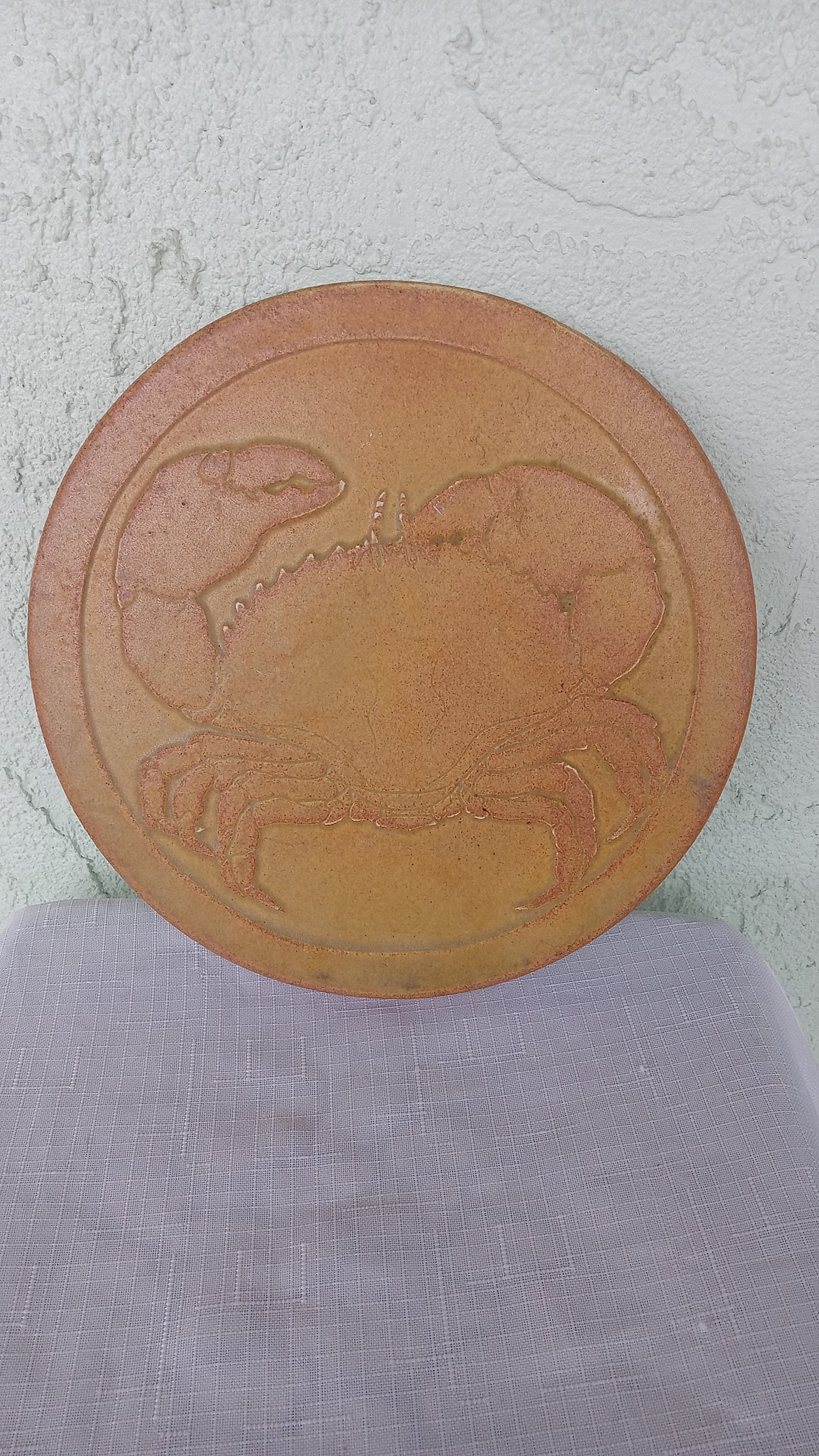 Vintage Crab Pottery Plate-crab Trivet-sullivan's Pottery-crab Wall ...
