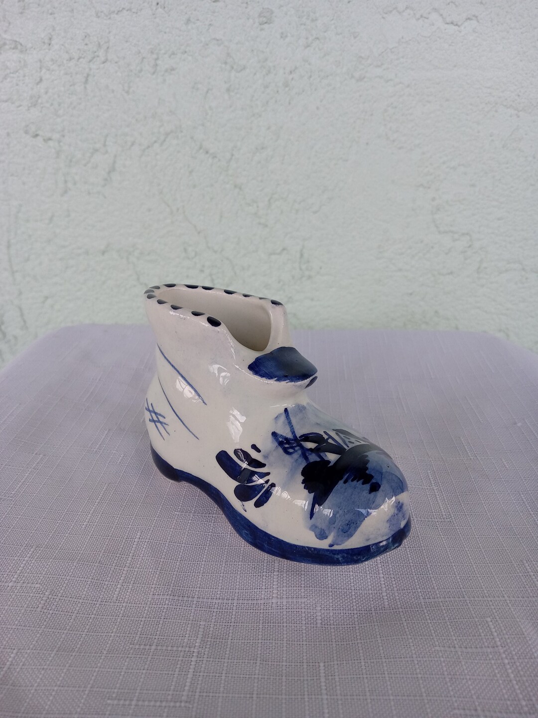 Vintage Delft Clog-delft Souvenir Boot-holland Souvenir Shoe-blue and ...