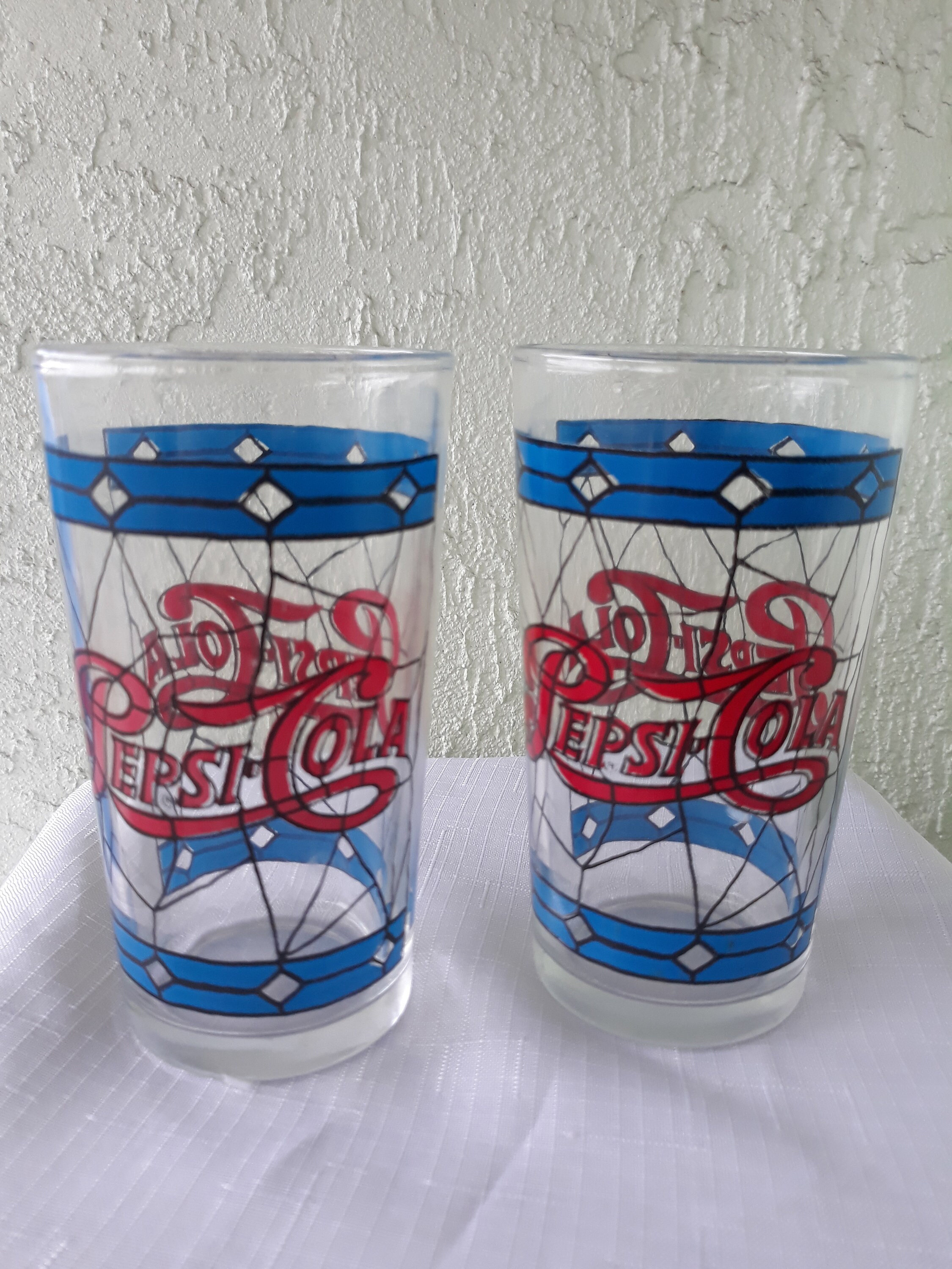 Vintage Pepsi Cola Glasses-Pepsi Tumblers-Set of 2 | Etsy