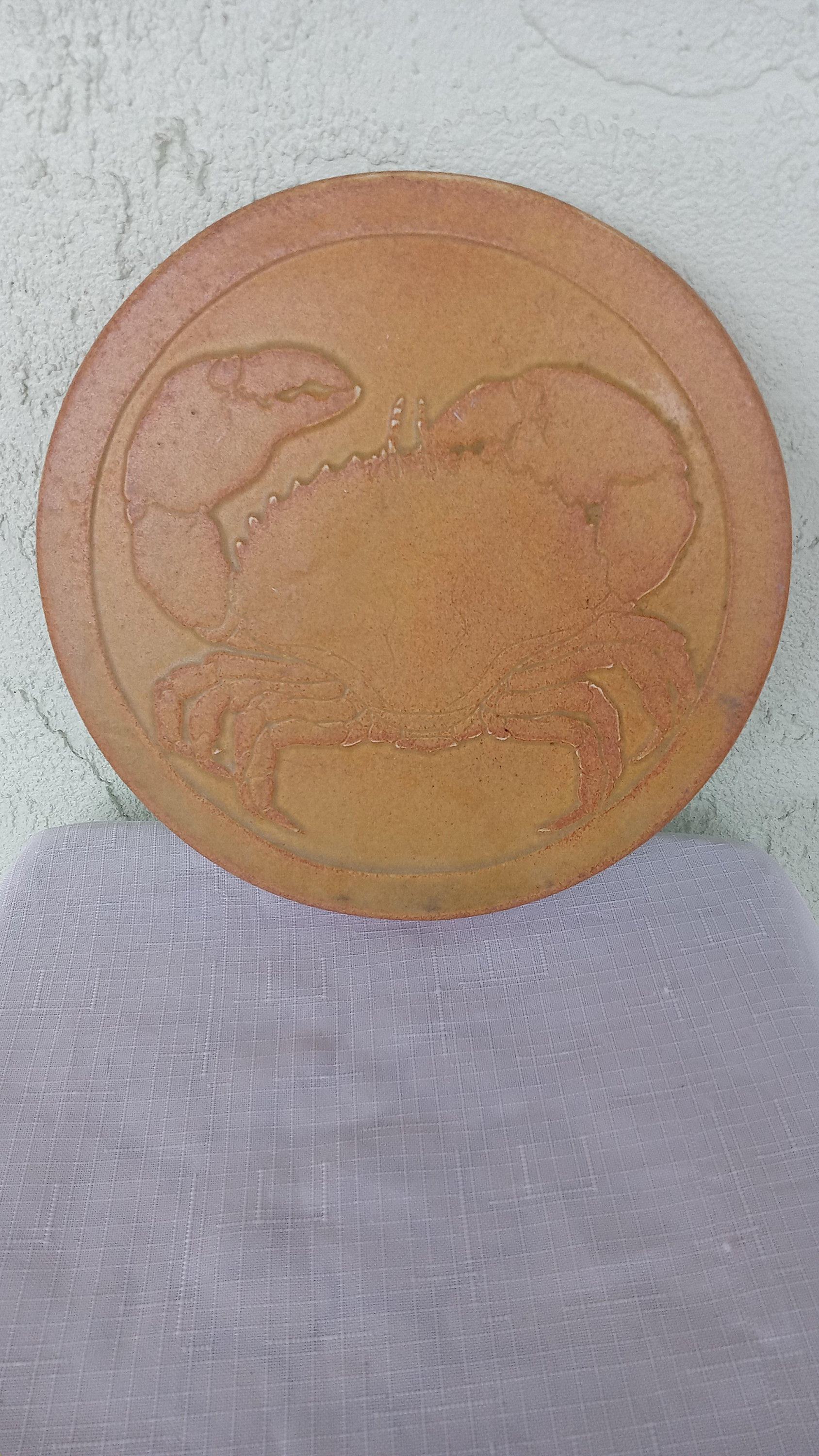 Vintage Crab Pottery Plate-crab Trivet-sullivan's Pottery-crab Wall ...
