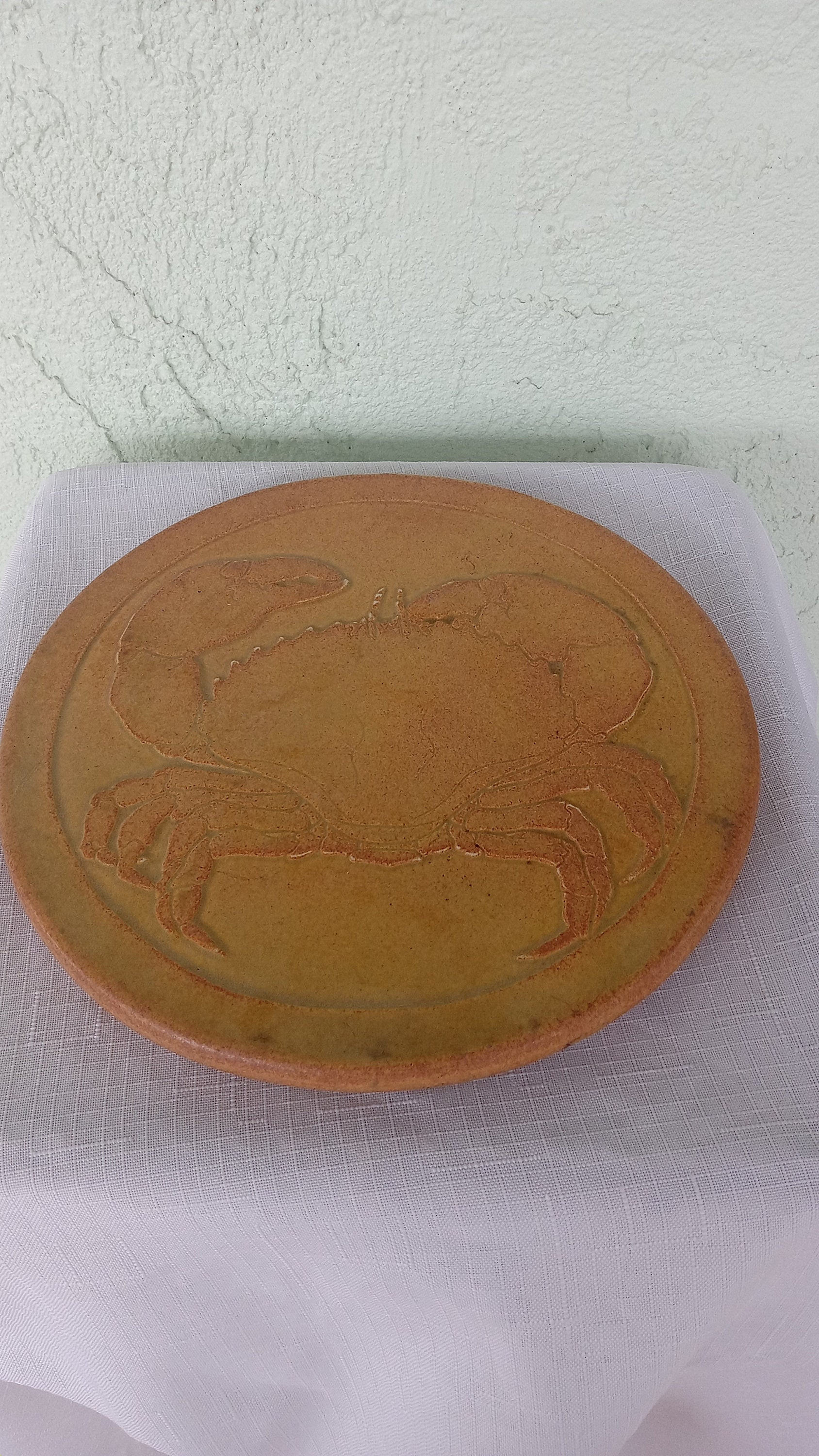 Vintage Crab Pottery Plate-crab Trivet-sullivan's Pottery-crab Wall ...