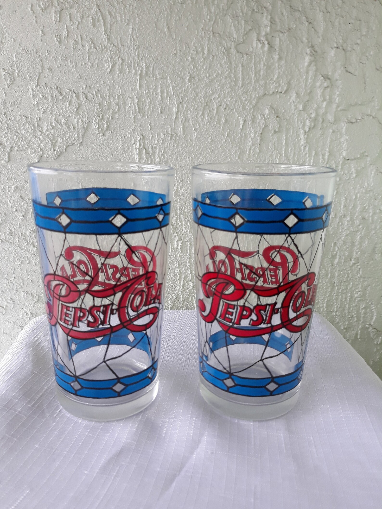 Vintage Pepsi Cola Glasses-Pepsi Tumblers-Set of 2 | Etsy