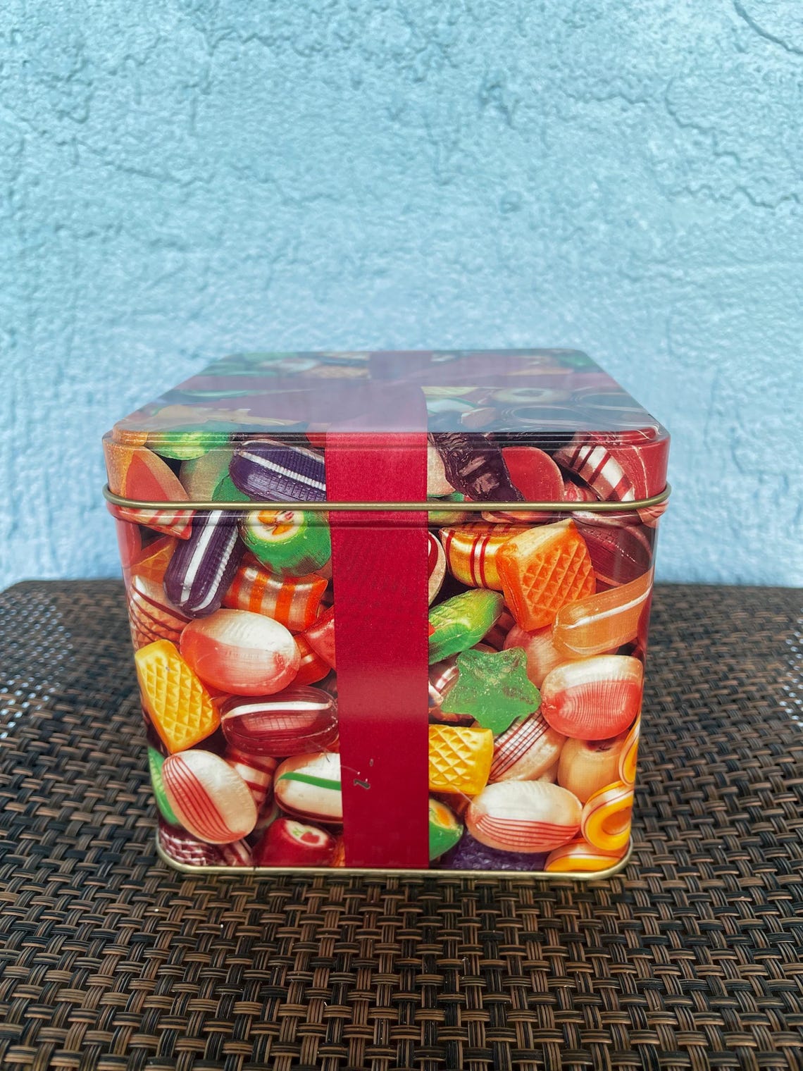 Tins-vintage Christmas Tin-christmas Tin-boxes and Bins-old Time ...
