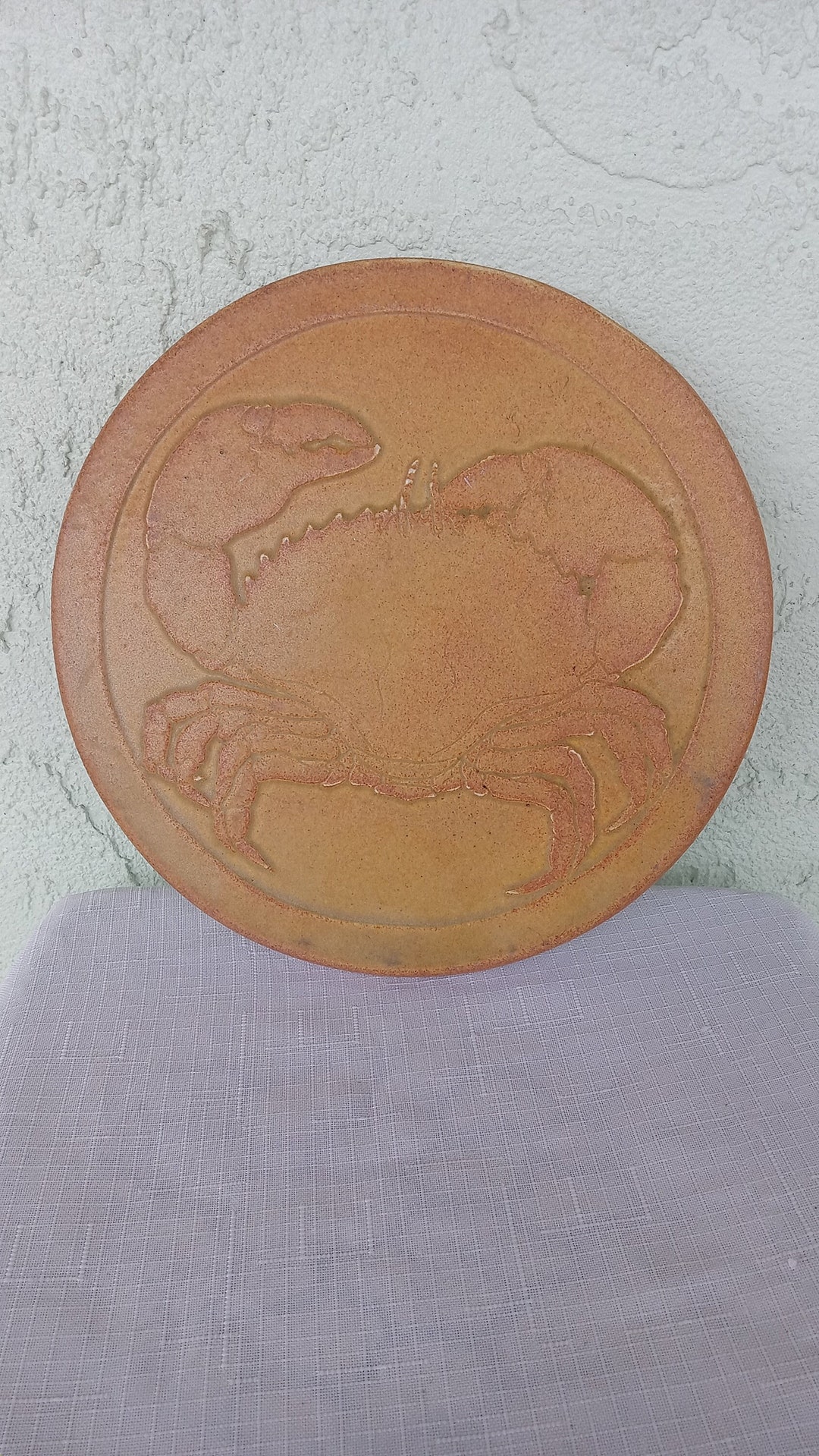 Vintage Crab Pottery Plate-crab Trivet-sullivan's Pottery-crab Wall ...