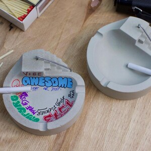 Concrete Graffiti Skate Bowl Ashtray - Etsy
