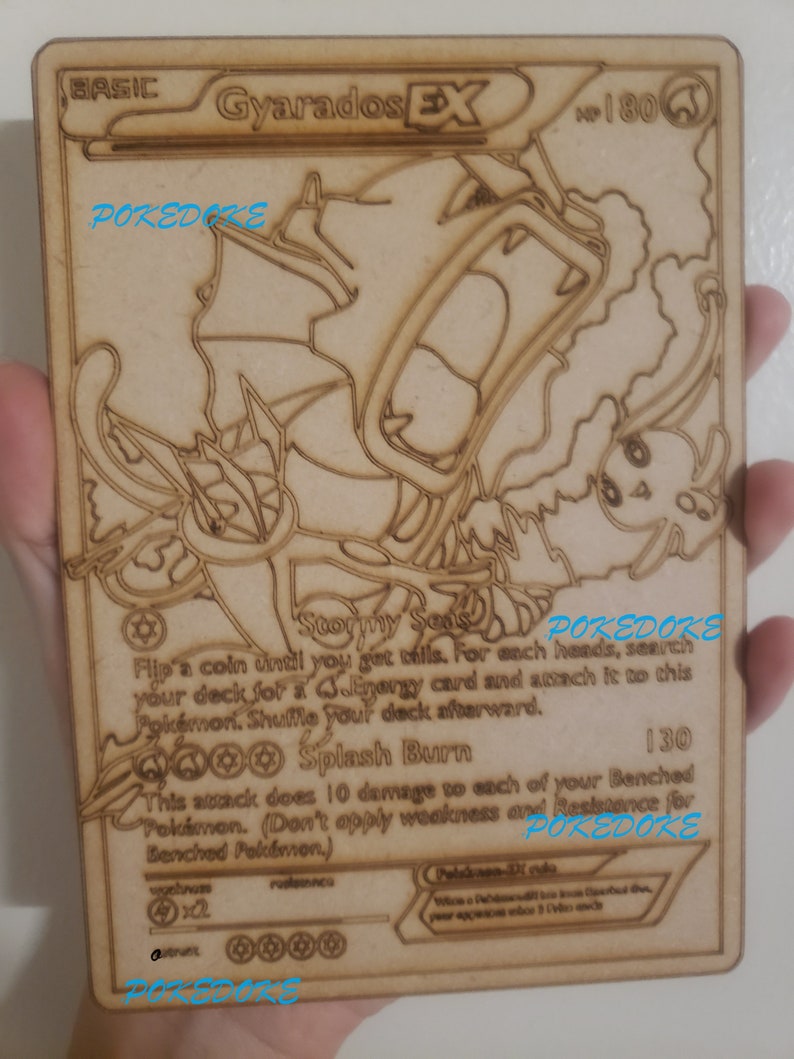 Gyrados EX Pokemon Card [dxf Svg Xcs Pdf Png Laser Cut File Bonus ...