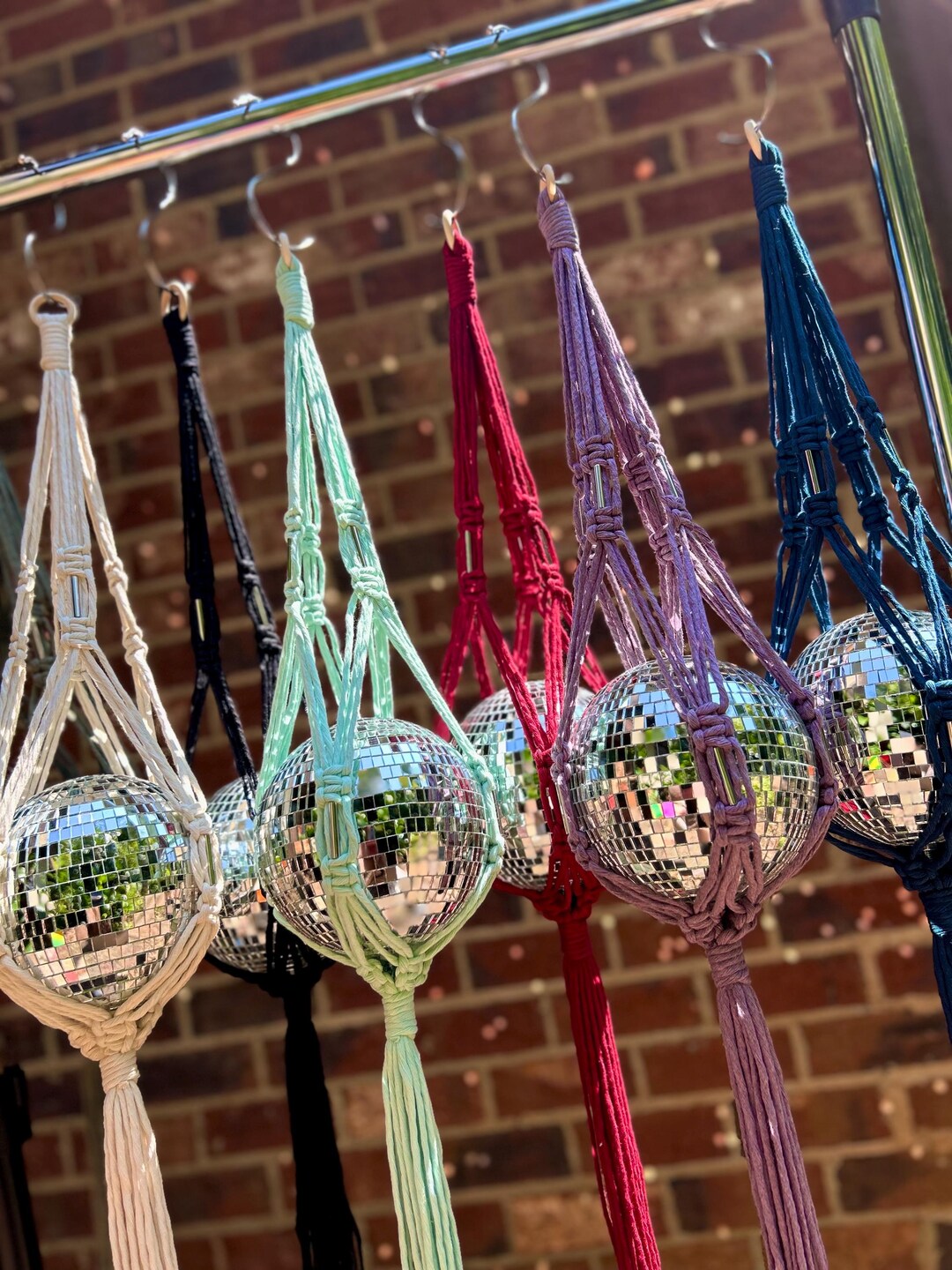 Disco Hanger | Macrame Disco Ball Hanging | Dorm Room| Eclectic Art ...