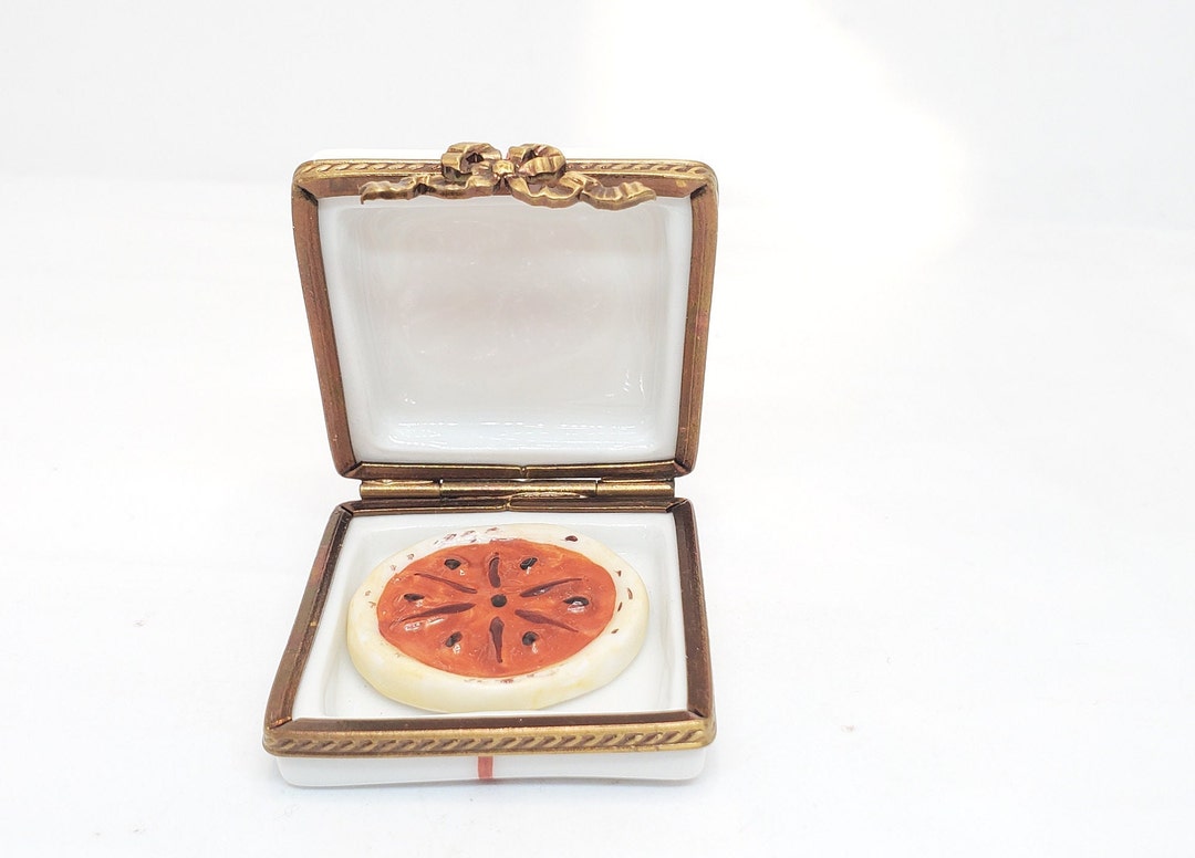 Pizza Limoges Box - Parry Vielle (PV) ~ RARE - Etsy