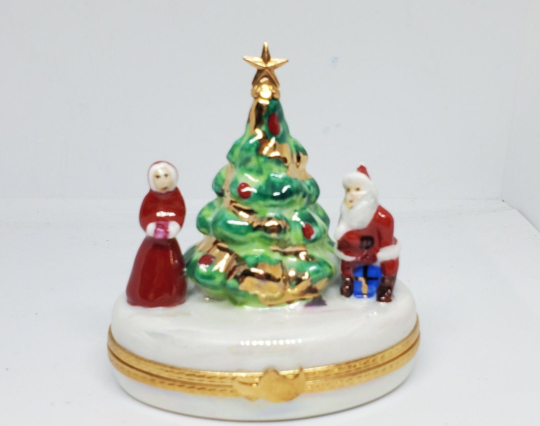 Mr. & Mrs. Clause by Tree Limoges Box - Etsy