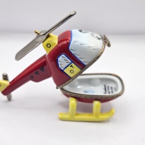 Vintage Helicopter Limoges Box - Etsy