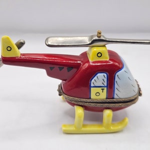 Vintage Helicopter Limoges Box - Etsy