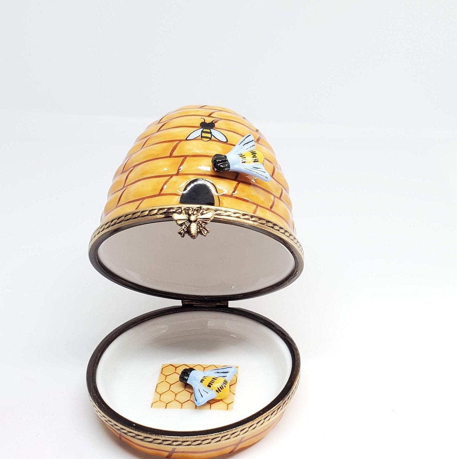 Rochard Beehive With Bee Limoges Box - Etsy