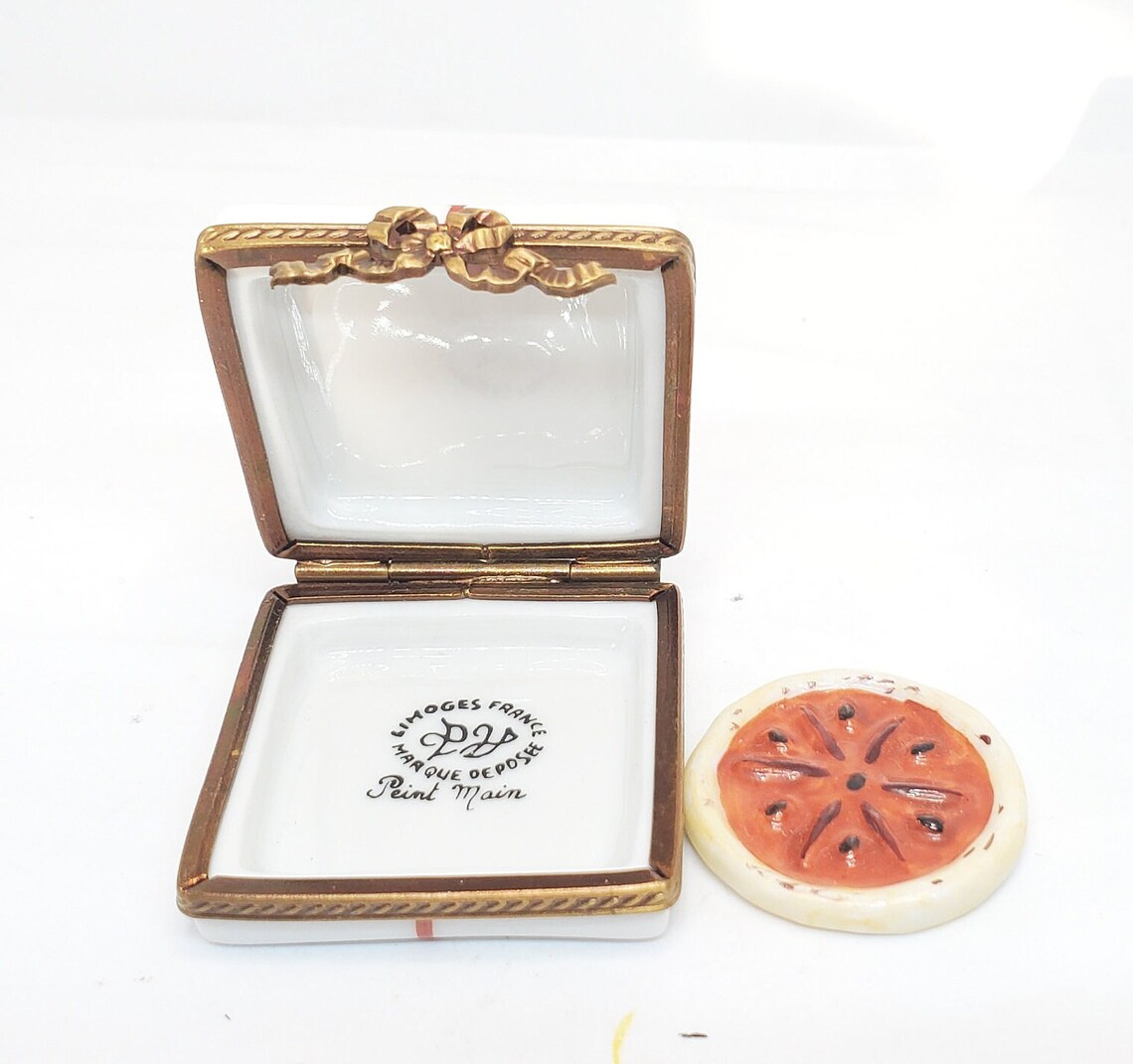 Pizza Limoges Box - Parry Vielle (PV) ~ RARE - Etsy