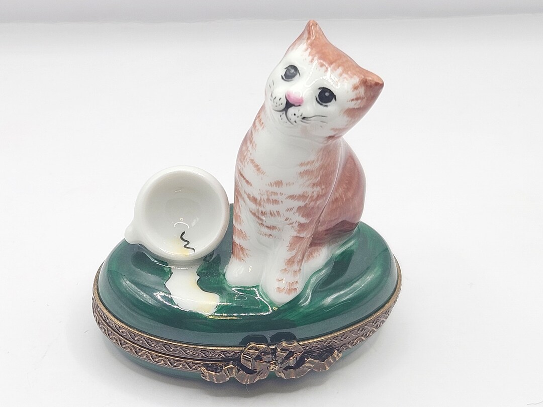 Orange Tabby Cat Limoges Box - Etsy