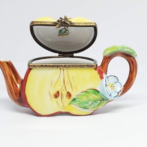 Apple Teapot Limoges Box - Etsy