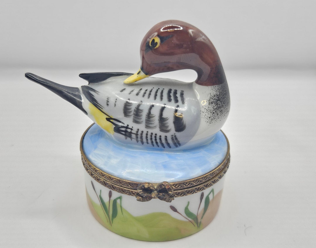 Wood Duck Limoges Box (chamart) - Etsy