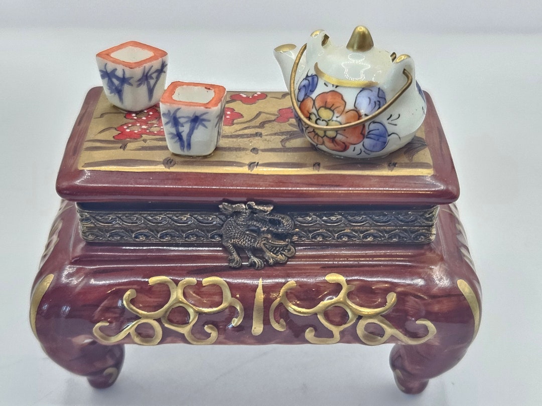 Vintage Japanese Style Tea Table Limoges Box (rochard) - Etsy