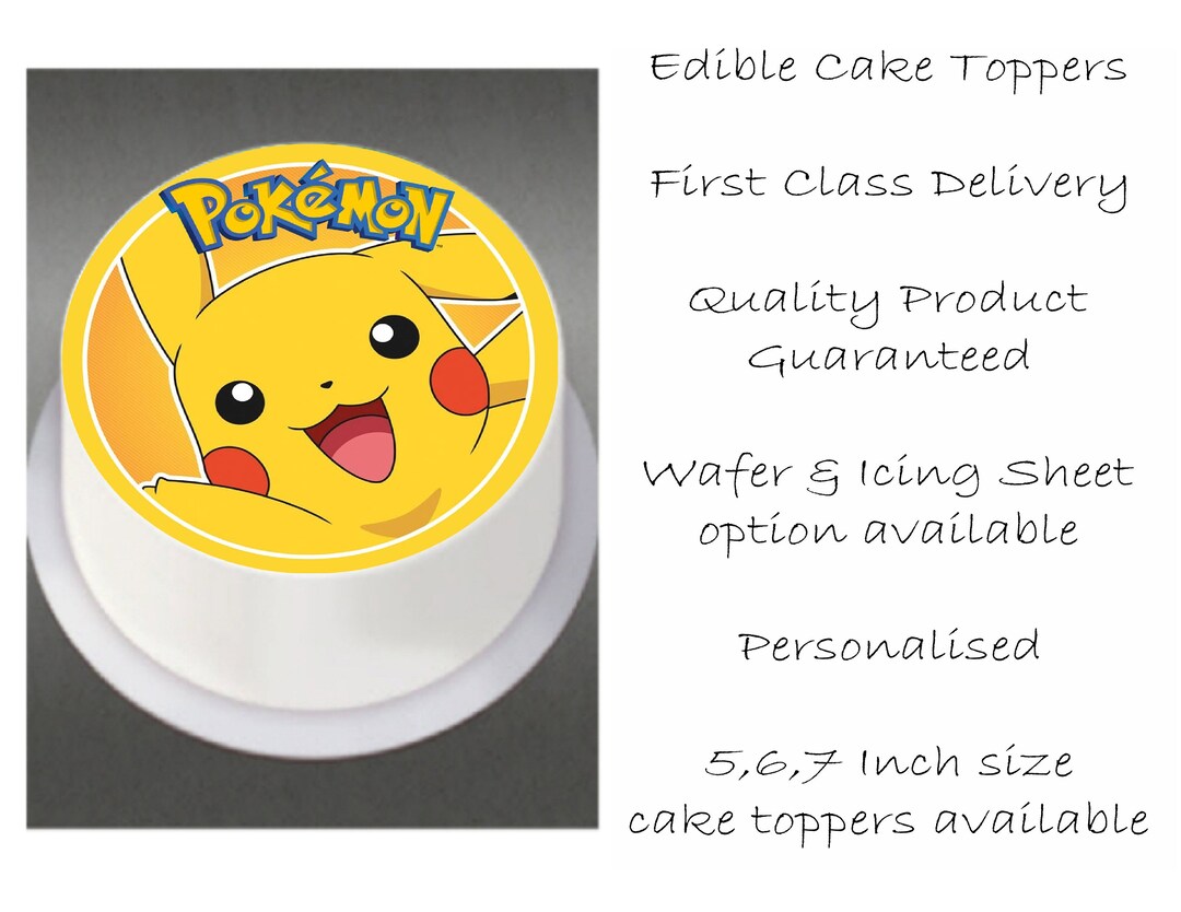 Edible Pokemon Cake Topper - Etsy