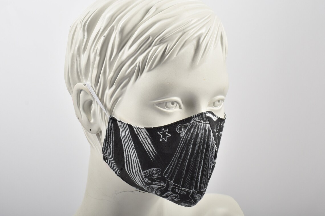 Tailored Bespoke Alchemy Fashion Print Face Mask Protection - Etsy