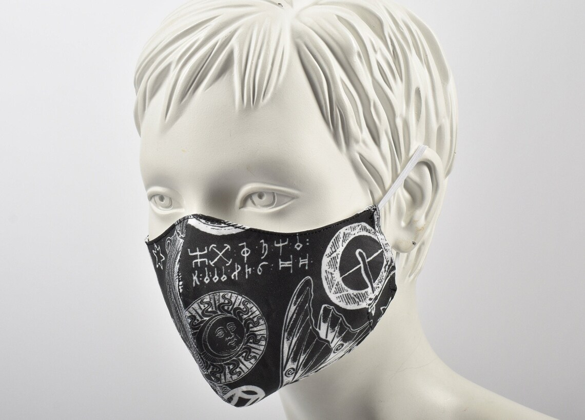 Tailored Bespoke Alchemy Fashion Print Face Mask Protection - Etsy