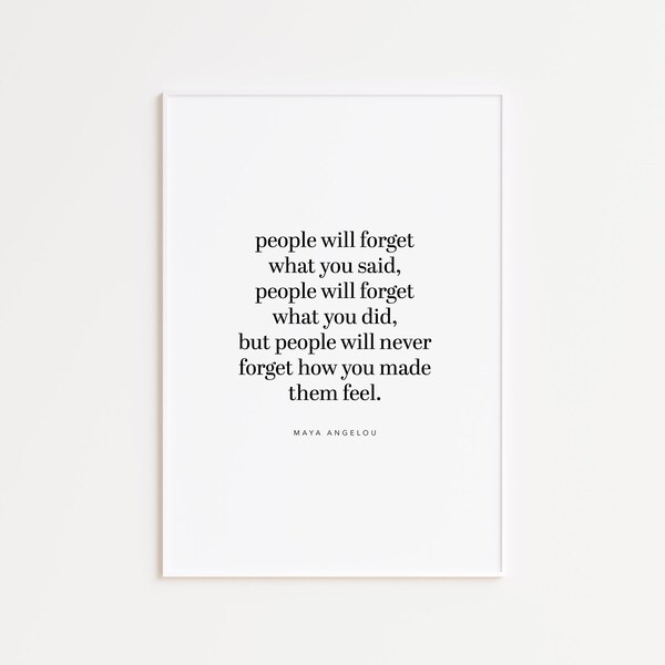 Maya Angelou Quote - Etsy