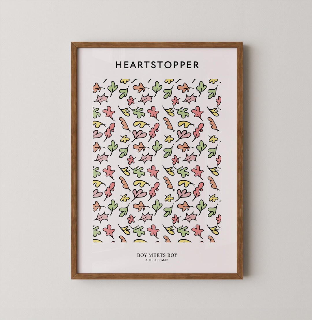 Heartstopper Pattern Print | Heartstopper Poster | Heartstopper ...