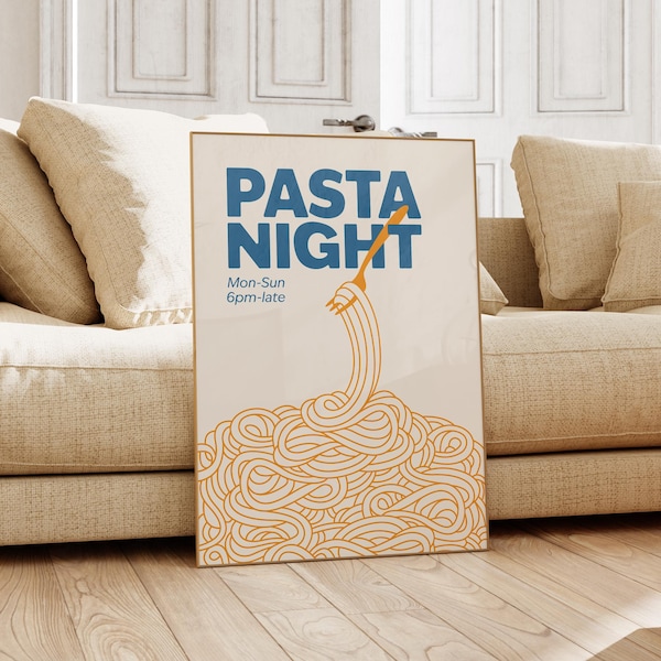 Pasta Poster - Etsy