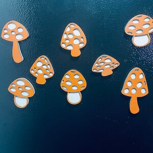Mushroom Magnets, Retro Magnets, Mushroom Fridge Magnets, Mushroom ...