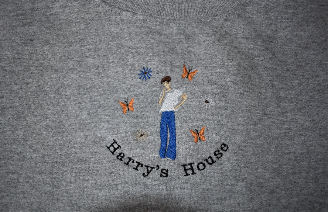 Harrys House Inspired Embroidered Sweatshirt Harry Styles - Etsy UK
